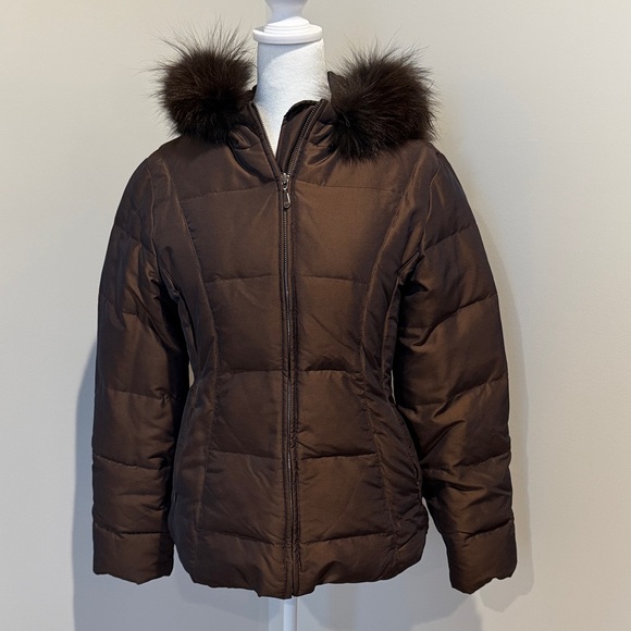 1 Madison | Jackets & Coats | Madison Chocolate Brown Jacket With Fox ...